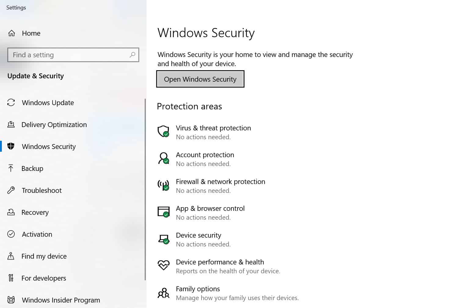 Tìm hiểu trung tâm bảo vệ Windows Security sẵn có trên Windows 10