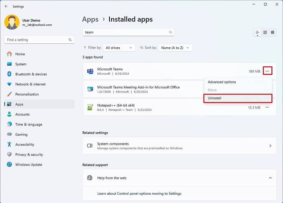 Cách gỡ cài đặt Microsoft Teams ra khỏi Windows 11 - Chuyên trang Microsoft